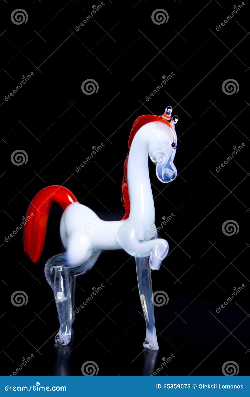 Glass with an Orange Mane Stallion Stock Image - Image of like ...