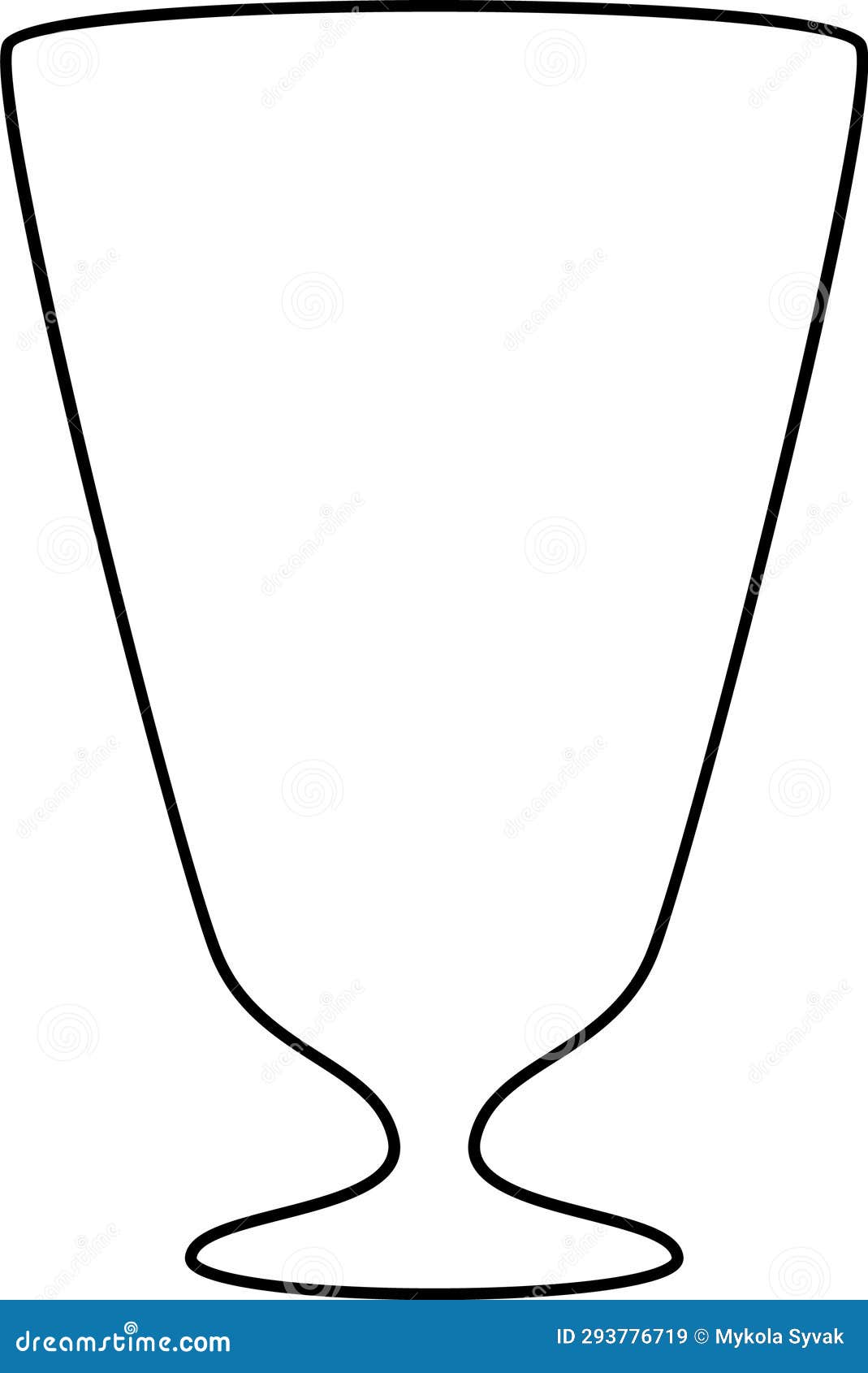 Glass Outline Icon stock vector. Illustration of icon - 293776719