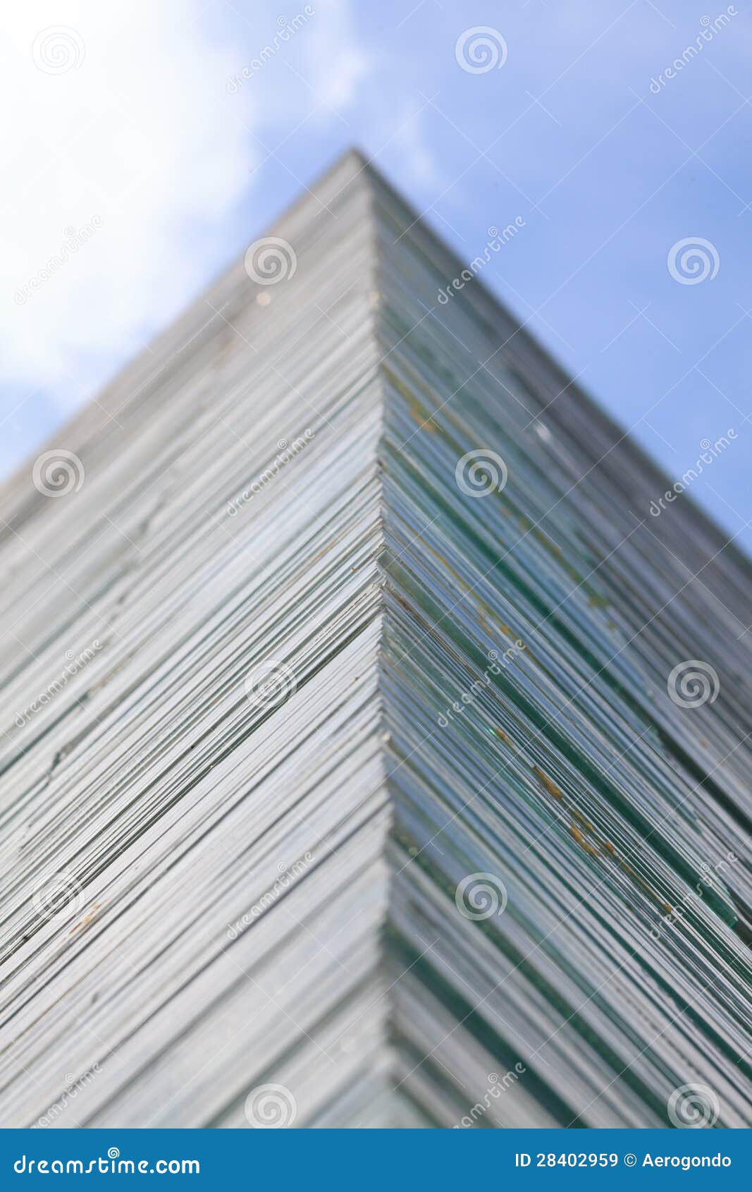 Glass panels stacked stock image. Image of clouds, glass - 28402959