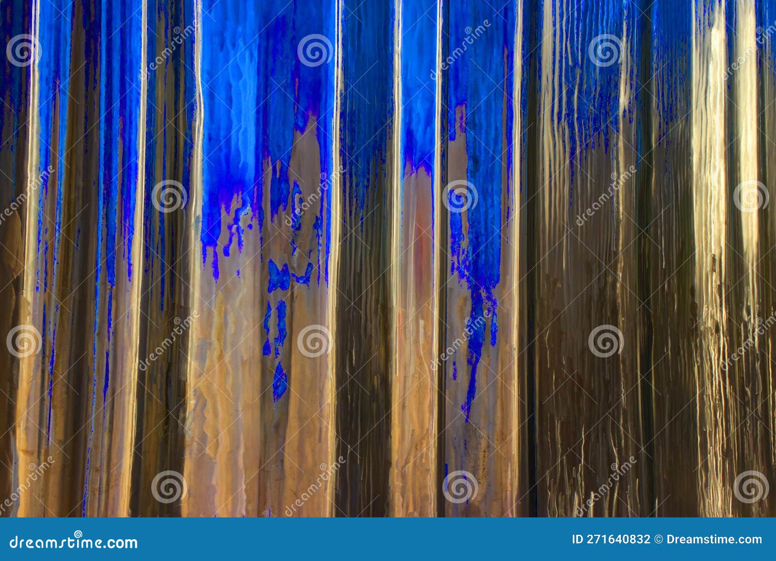 Glass Pattern #5 - Steel Reflections in Blue Stock Photo - Image of ...