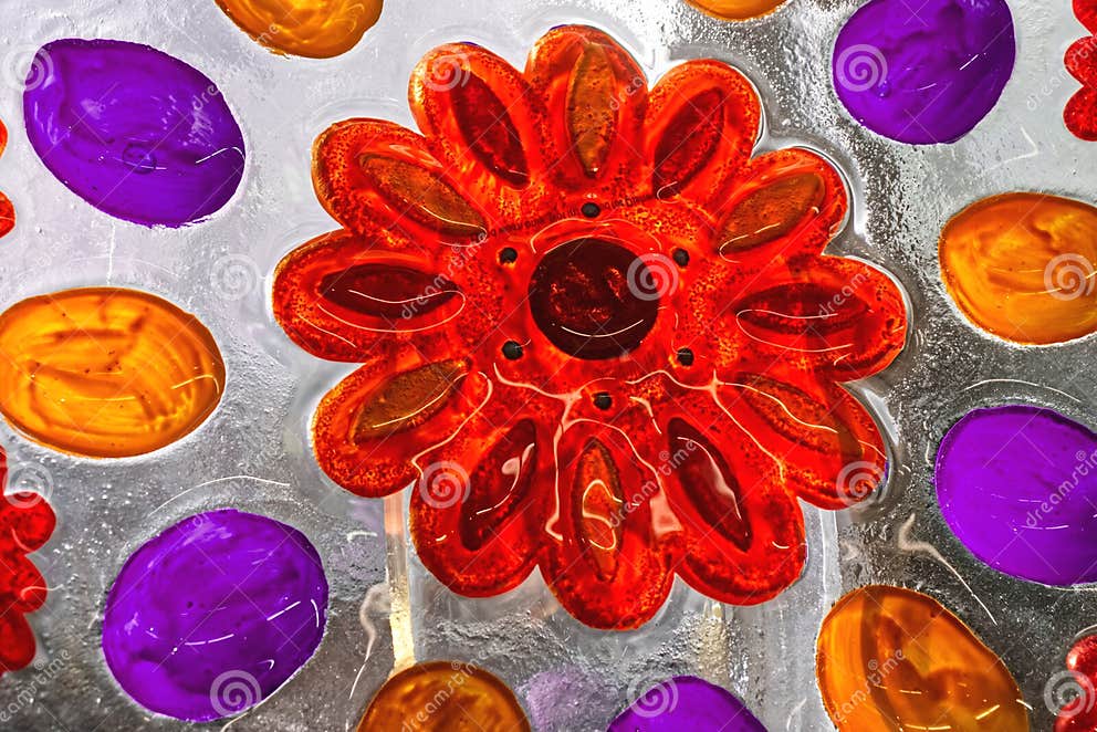 Glass Pattern #2 - Variants of Red #2 Stock Illustration - Illustration ...