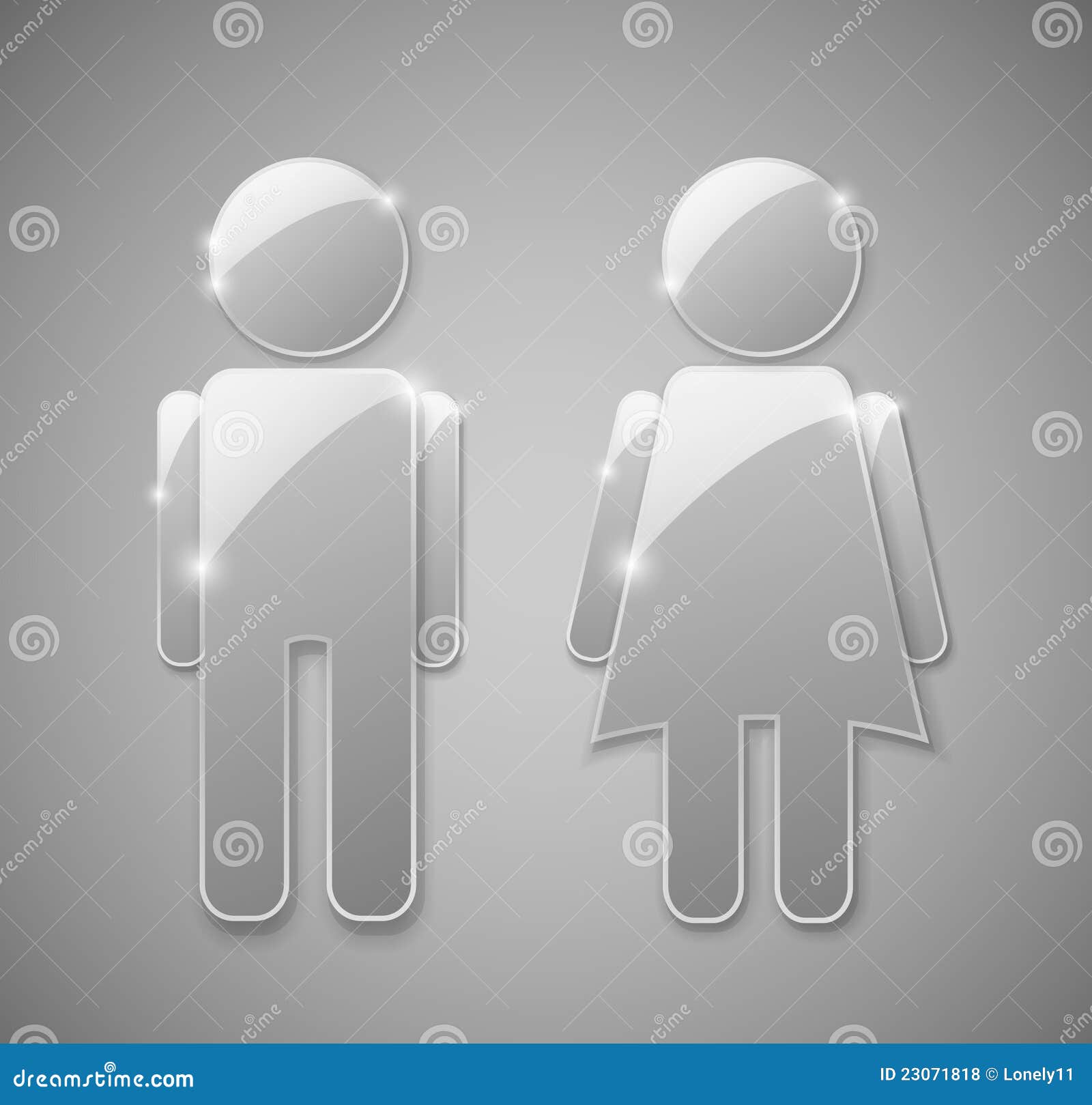 Glass people stock vector. Illustration of glass, female - 23071818