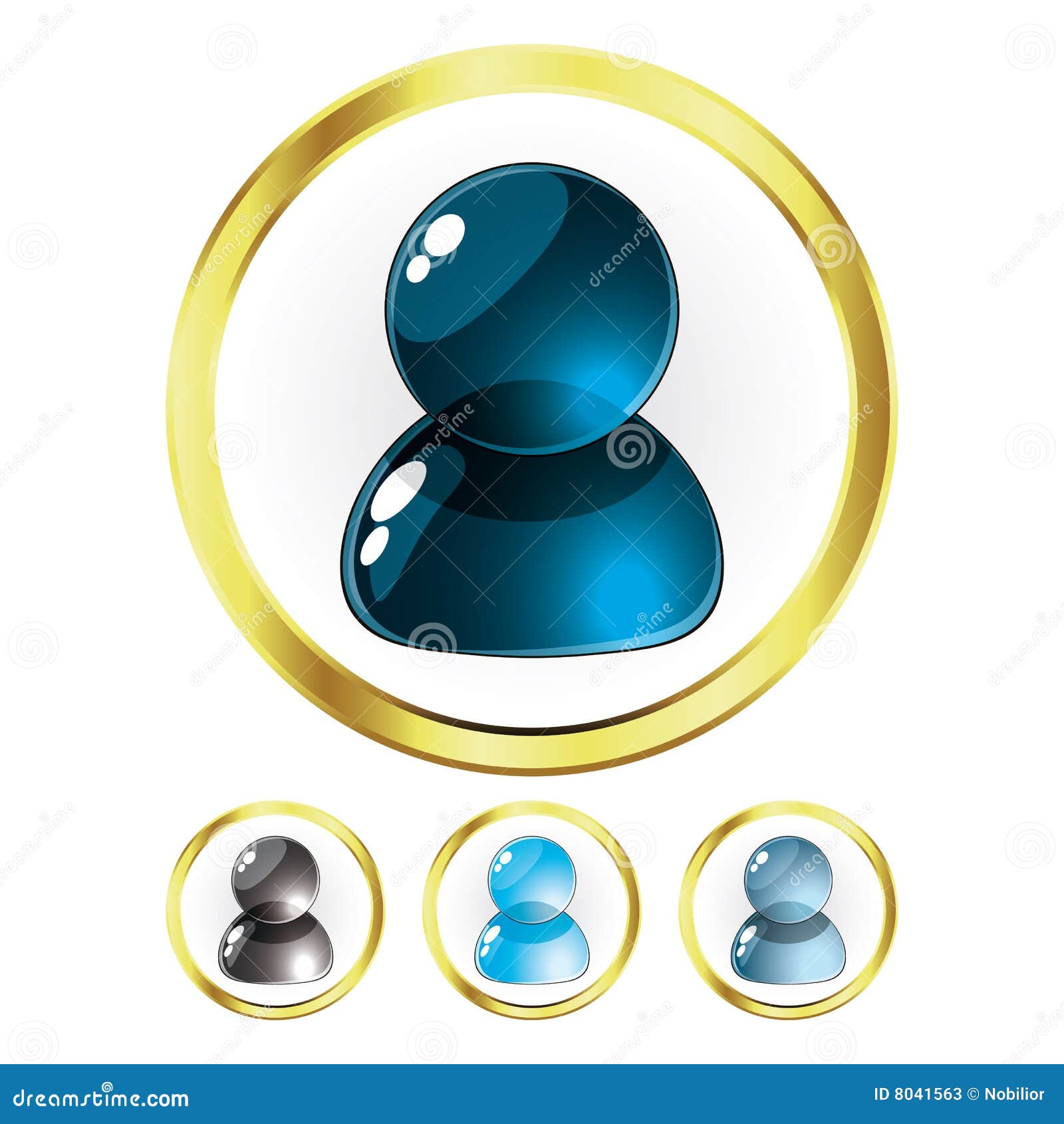 Glass People icons stock vector. Illustration of modern - 8041563