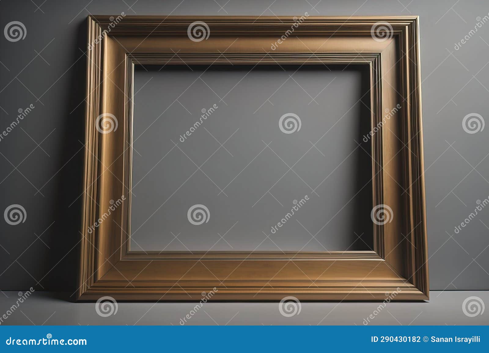 Glass Picture Frame on a Solid Color Background. Ai Generative Stock ...