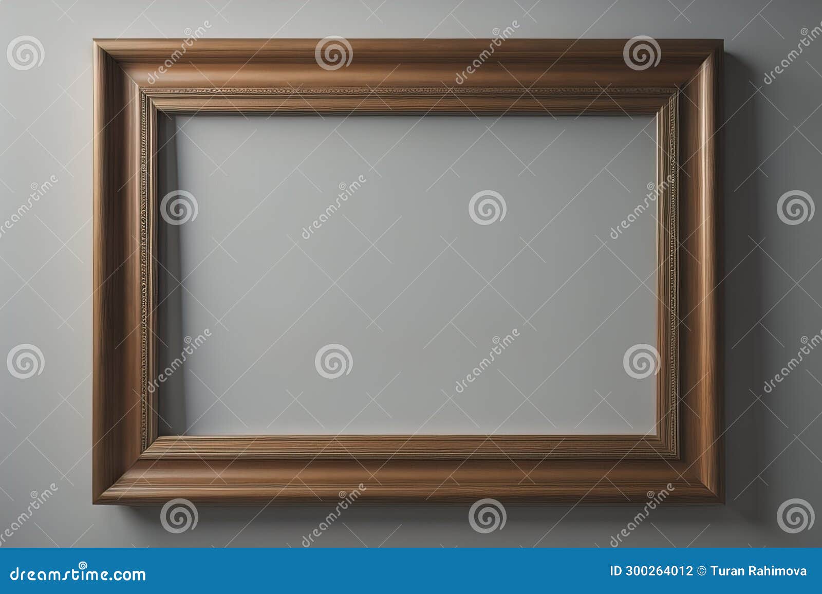 Glass Picture Frame on a Solid Color Background. Ai Generative Stock ...