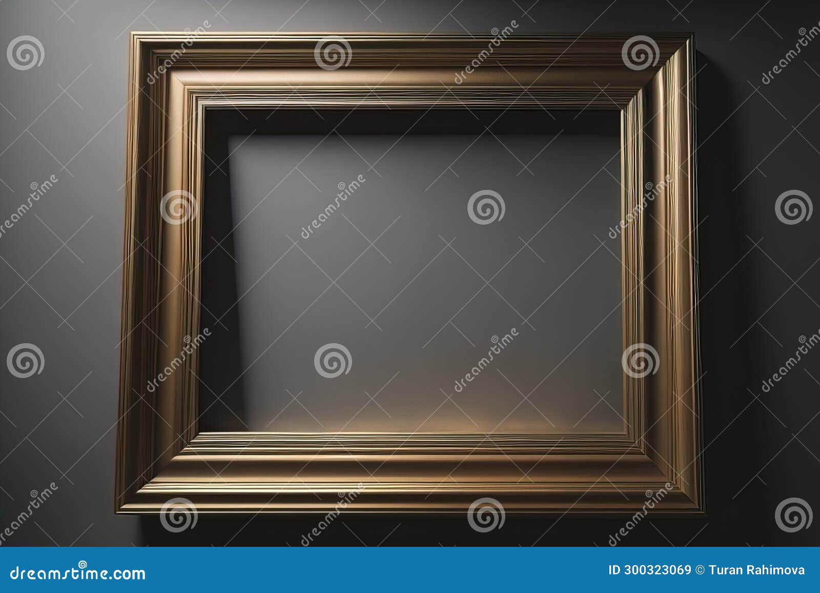Glass Picture Frame on a Solid Color Background. Ai Generative Stock ...
