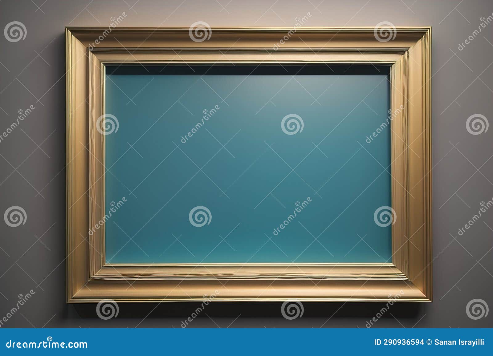 Glass Picture Frame on a Solid Color Background. Ai Generative Stock ...