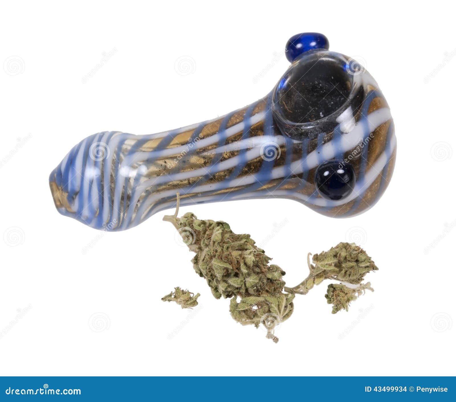 Glass Pipe with Marijuana Leaves Stock Photo - Image of toke, marijuana ...