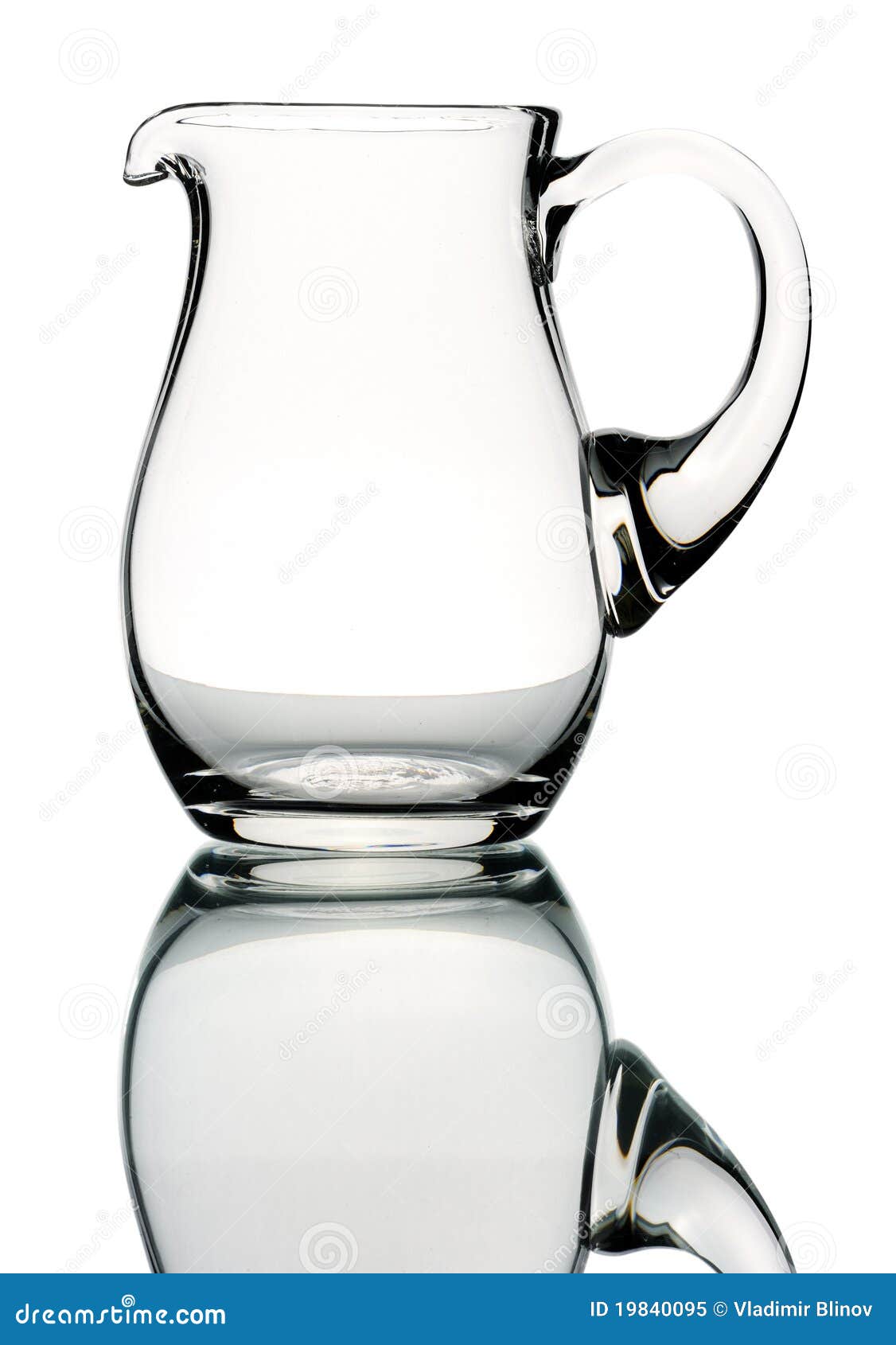 Glass pitcher, isolated stock image. Image of background - 19840095