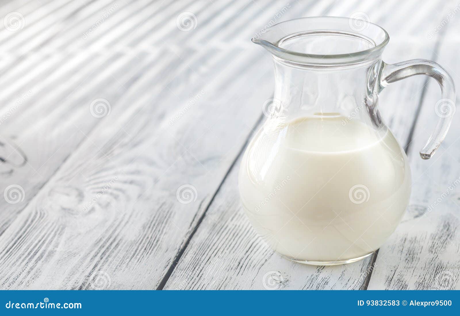 Glass pitcher of milk stock image. Image of wooden, food - 93832583