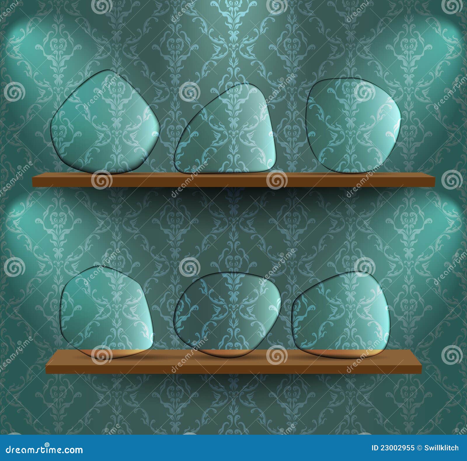 Glass placeholders stock vector. Illustration of plastic - 23002955