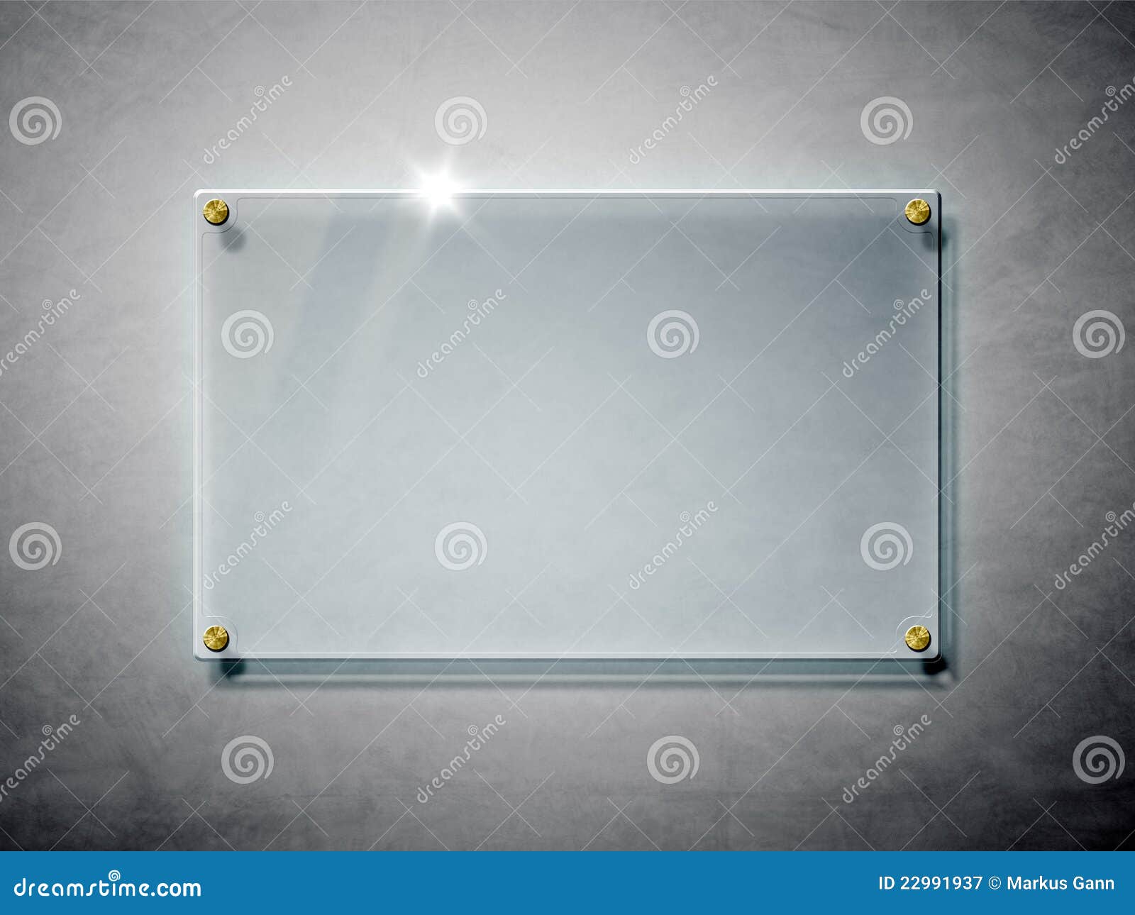 Glass Plate On Transparent Background, Clear Glass Showcase, Realistic ...