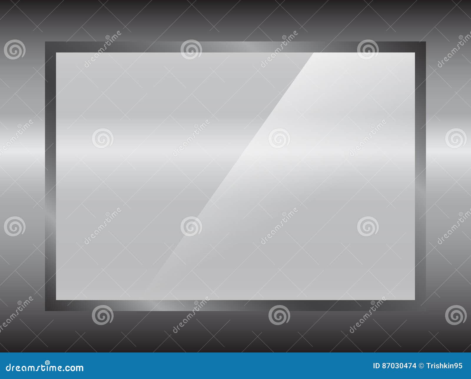 Glass Plate Background with Rivets for Text . Eps 10 Vector ...