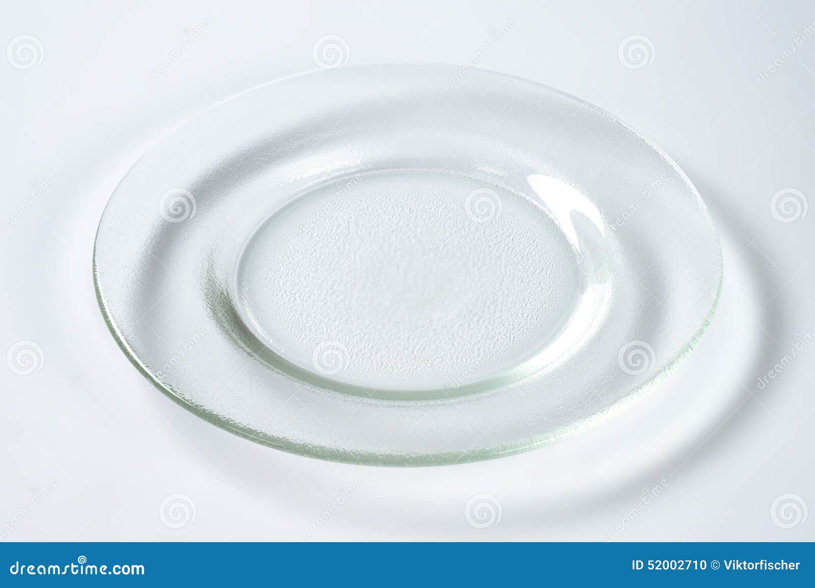 Glass plate stock photo. Image of round, clean, kitchenware - 52002710