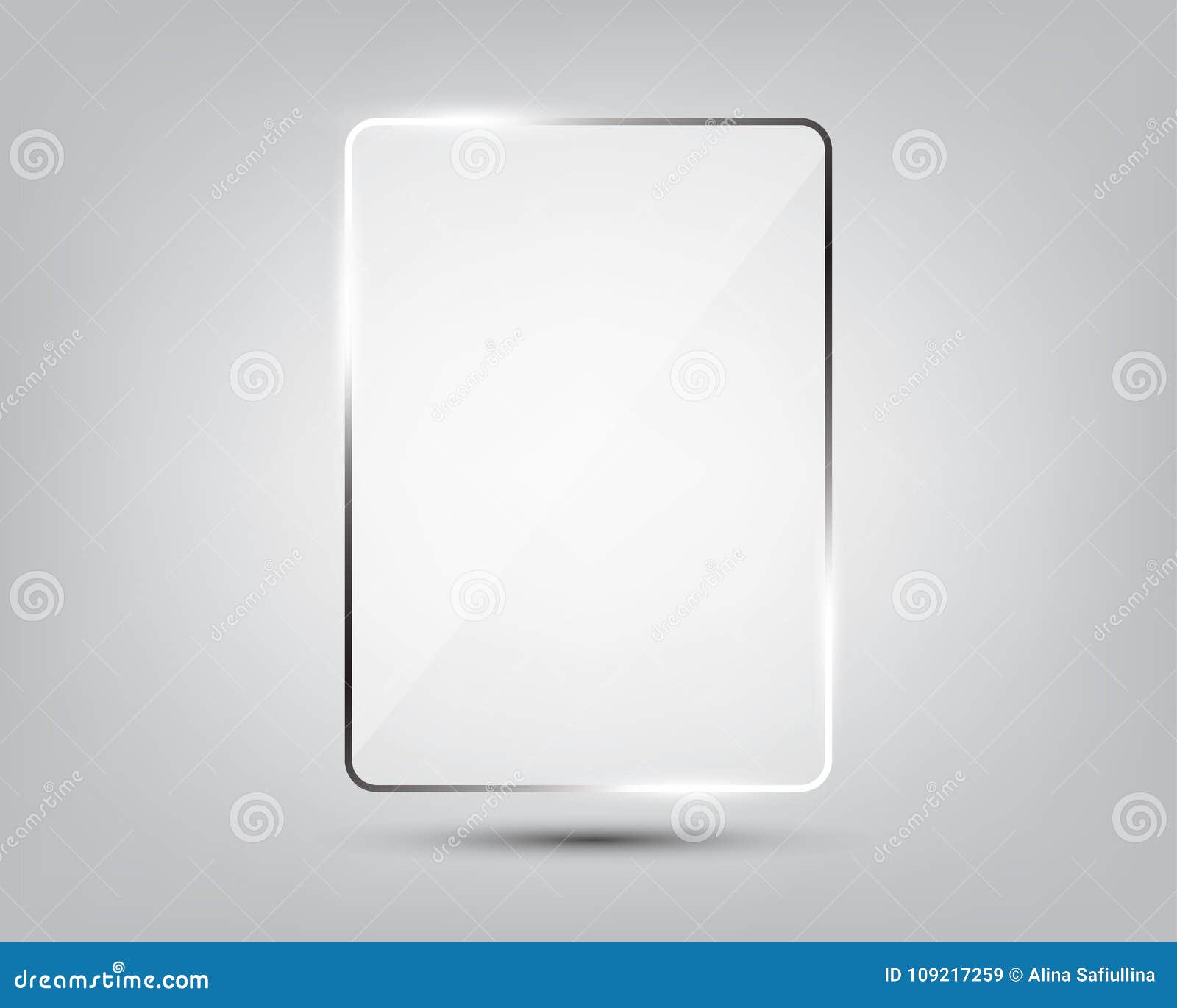 Glass Plate on Gradient Background. Stock Vector - Illustration of pure ...