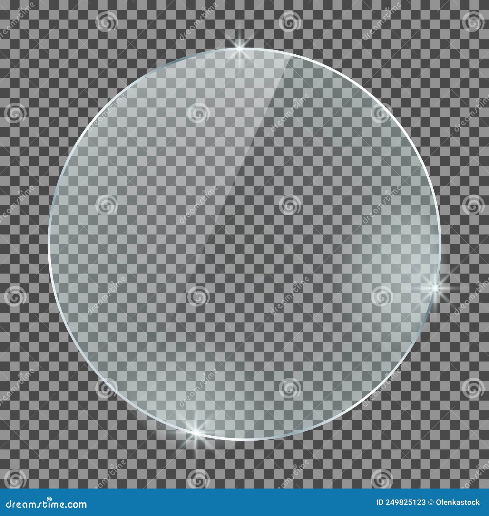 Glass Plate Isolated on a Transparent Background Stock Vector ...