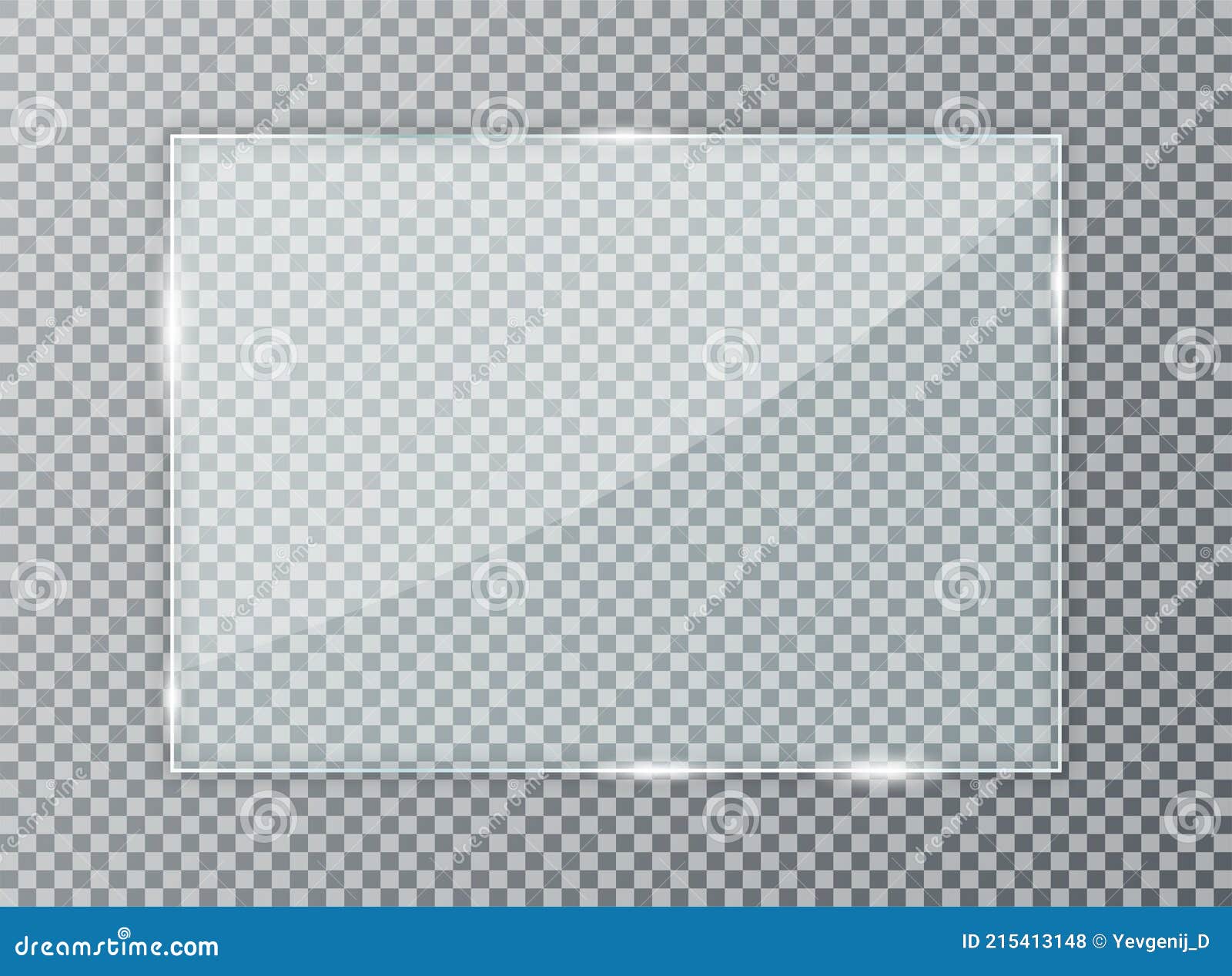 Glass Plate On Transparent Background. Acrylic And Glass Texture With ...