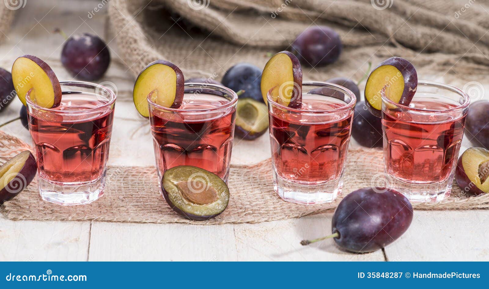 Glass with Plum Liqueur stock image. Image of cocktail - 35848287