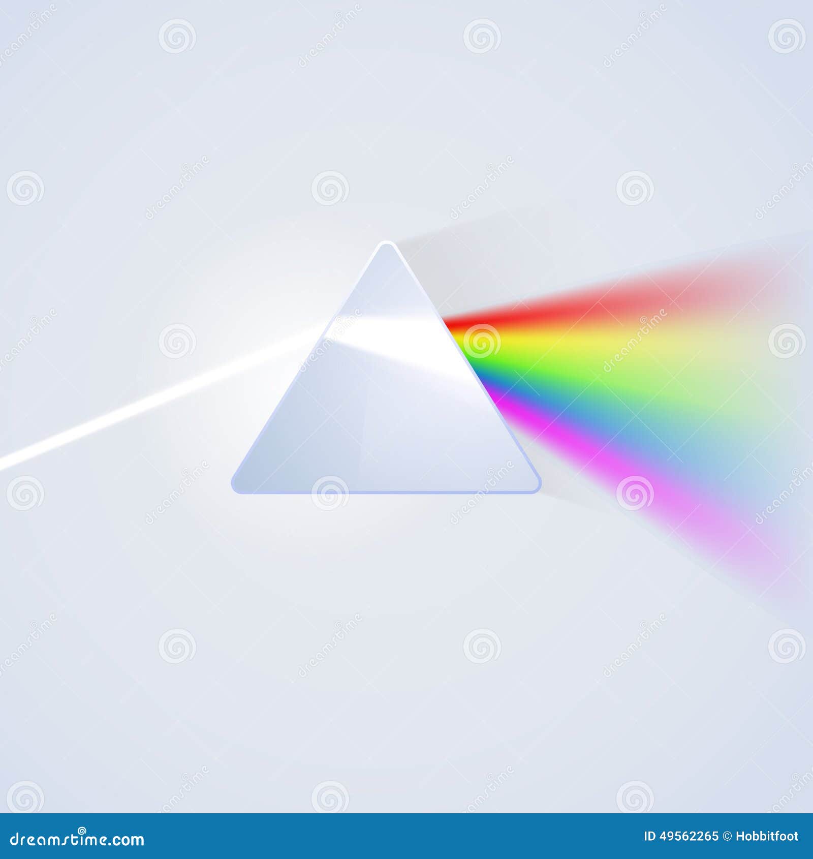 Glass Prism on Light Background Stock Vector - Illustration of blue ...