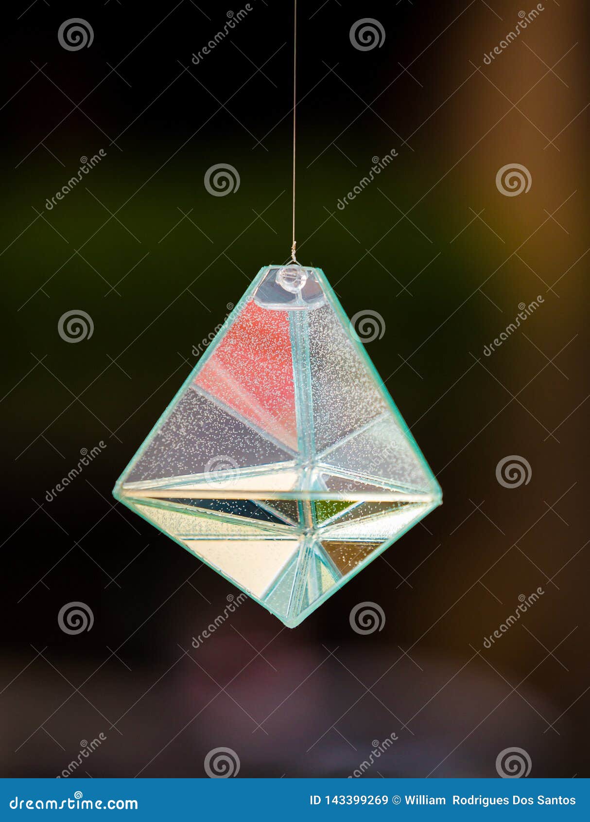 Glass Prism Refracting Light in Vivid Rainbow Colors Stock Image ...