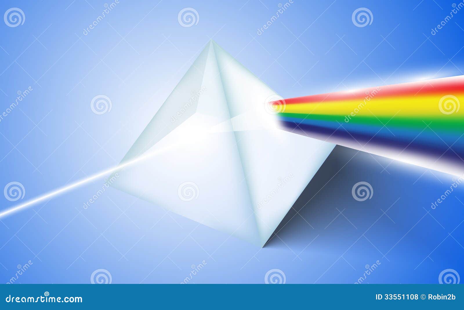 Glass Prism stock vector. Illustration of optical, abstract - 33551108