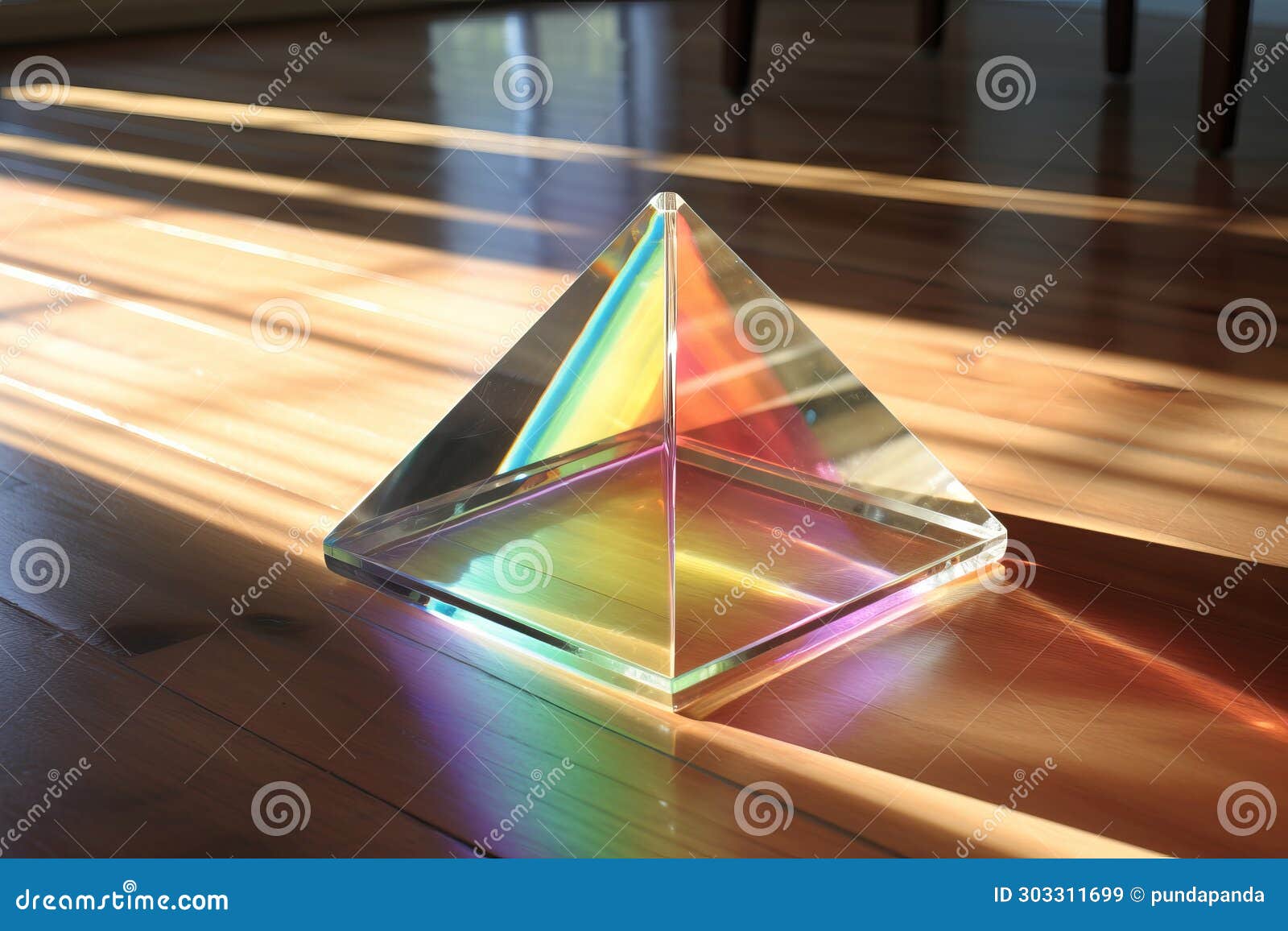 Glass Prisms in the Rays of the Sun Stock Image - Image of rainbow ...