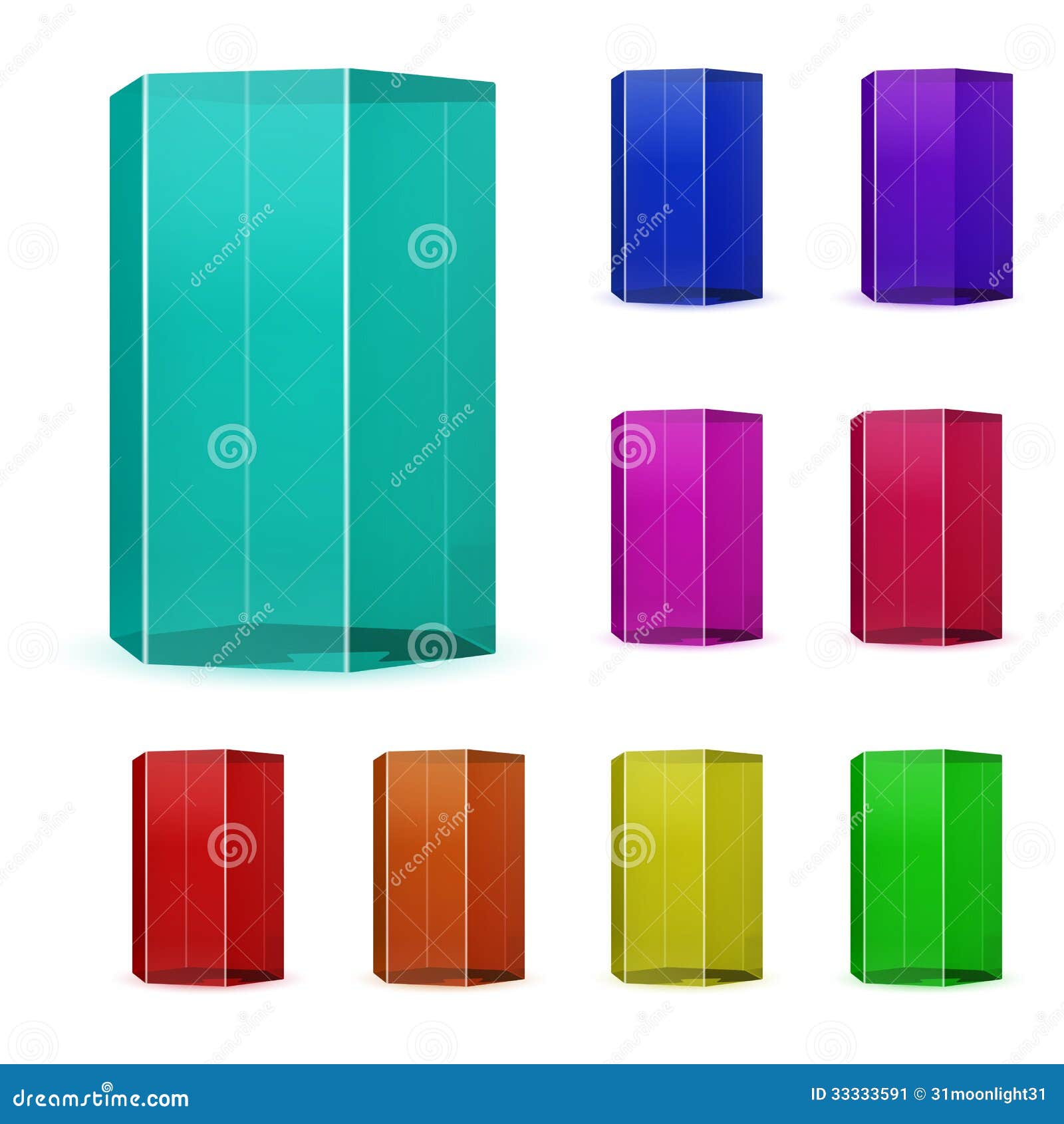 Glass prisms stock vector. Illustration of prisma, glass - 33333591