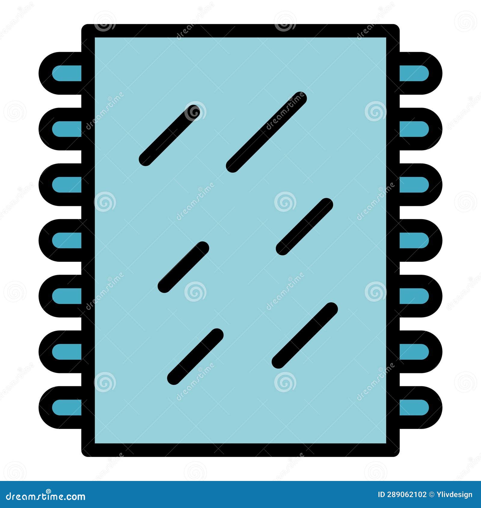 Glass Processor Icon Vector Flat Stock Vector - Illustration of ...