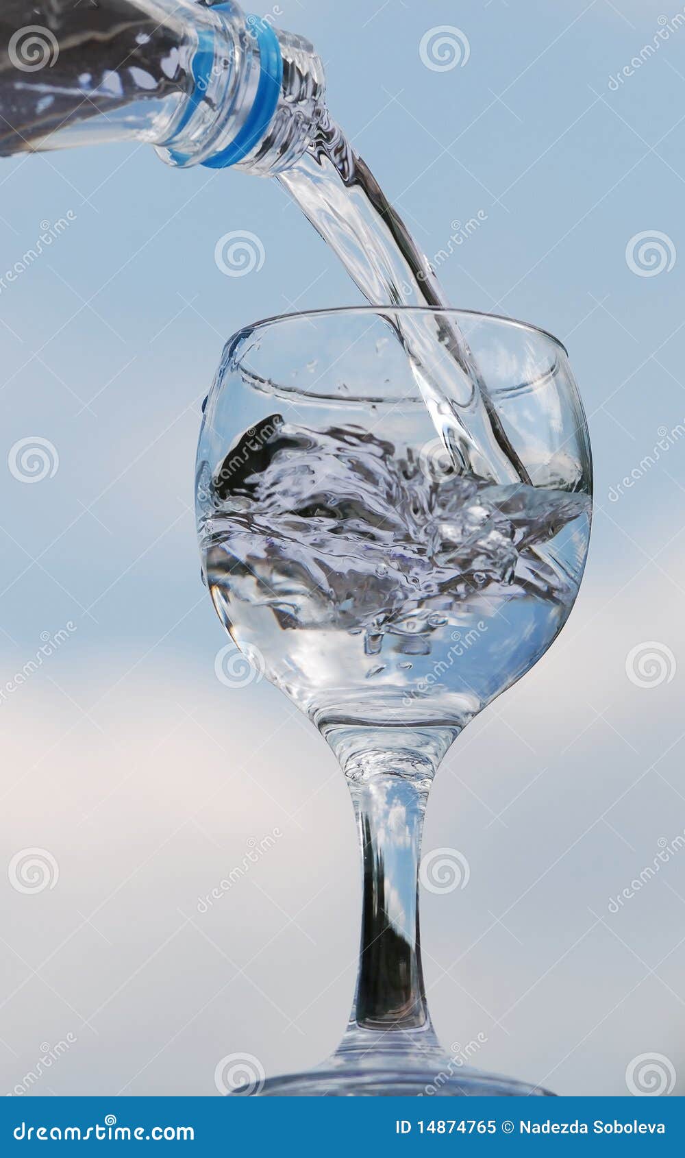 Glass of pure water stock image. Image of barware, thirst - 14874765