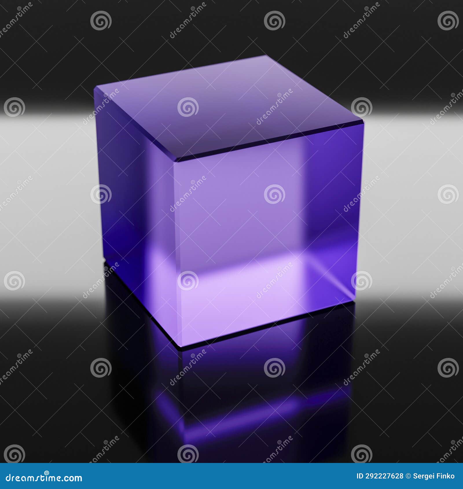 Glass purple cube stock photo. Image of glass, isolated - 292227628
