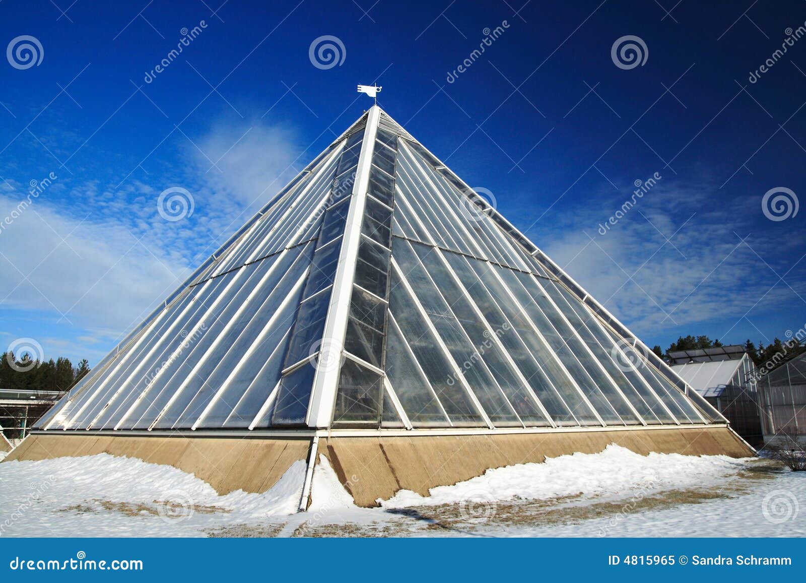 Glass pyramid stock image. Image of botanical, dark, glass - 4815965