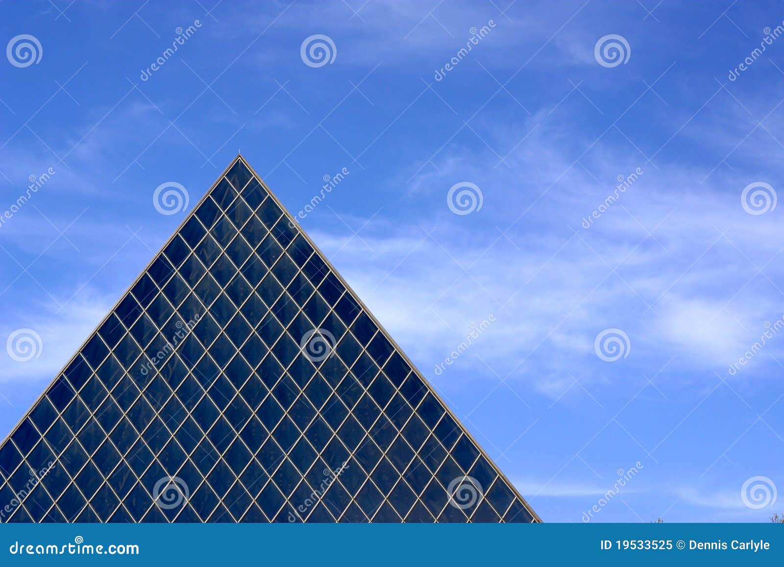 Glass Pyramid Architecture stock image. Image of clouds - 19533525