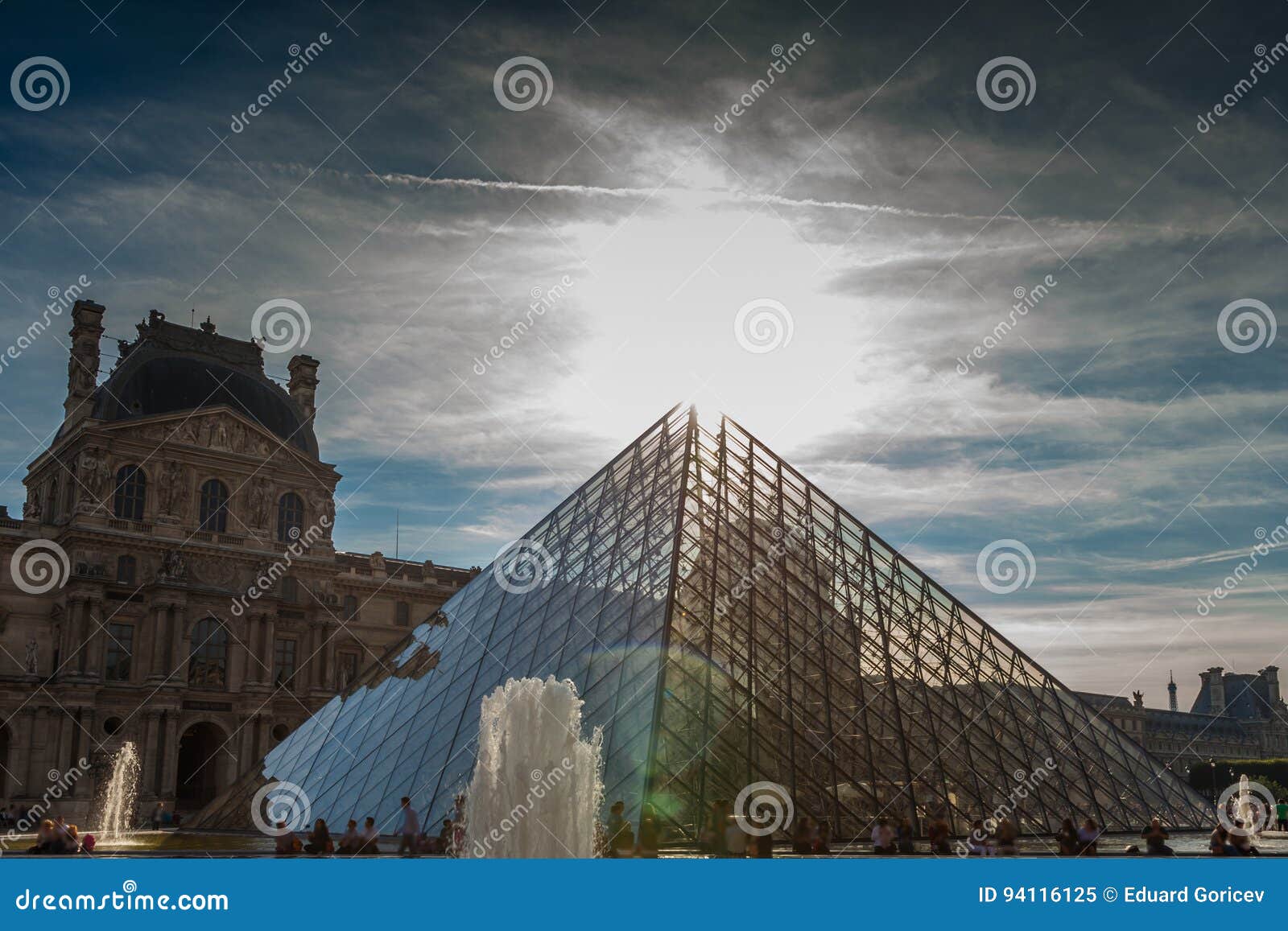 Glass Pyramid in Parisian Louvre Editorial Image - Image of davinci ...