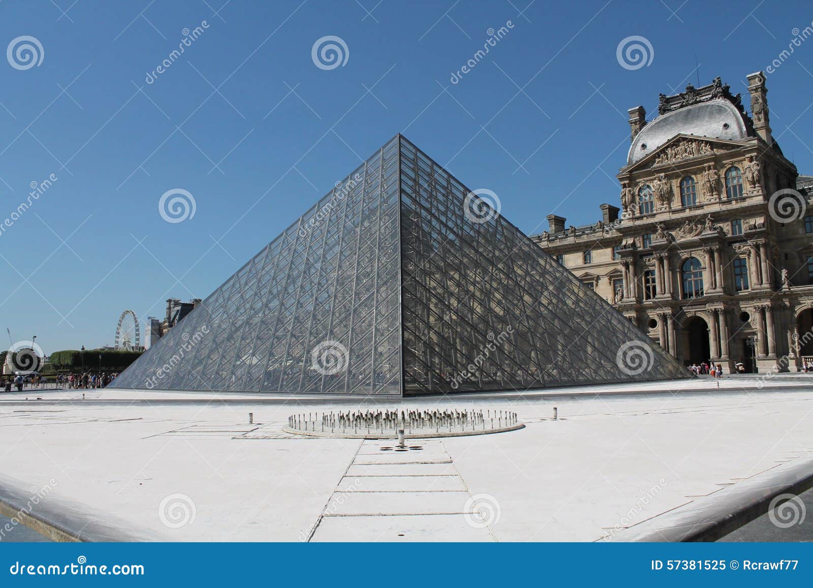 Glass Pyramids Outside of the Louvre, Designed by I.M Editorial Image ...