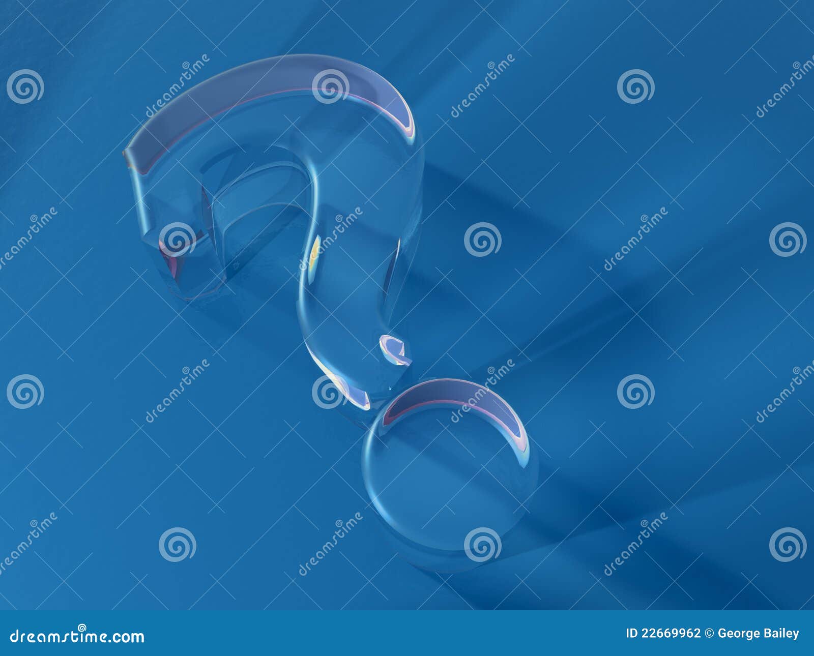 Glass Question Mark stock illustration. Illustration of symbol - 22669962