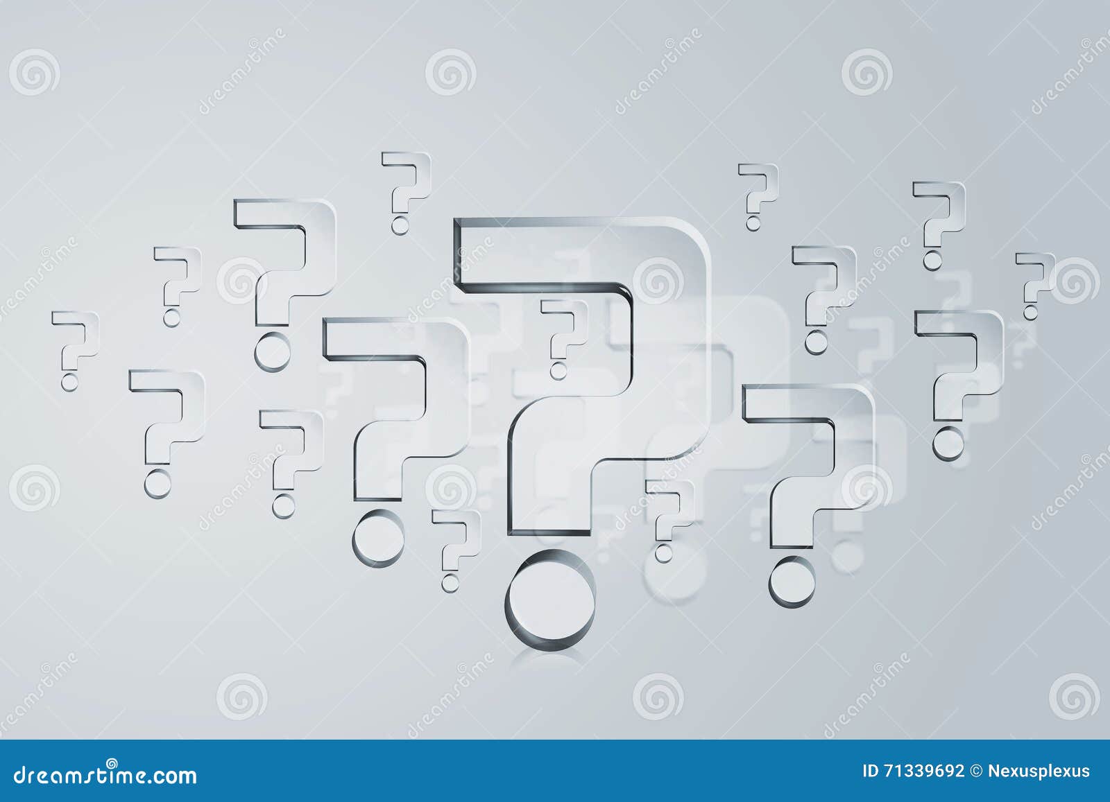 Glass question marks stock illustration. Illustration of help - 71339692