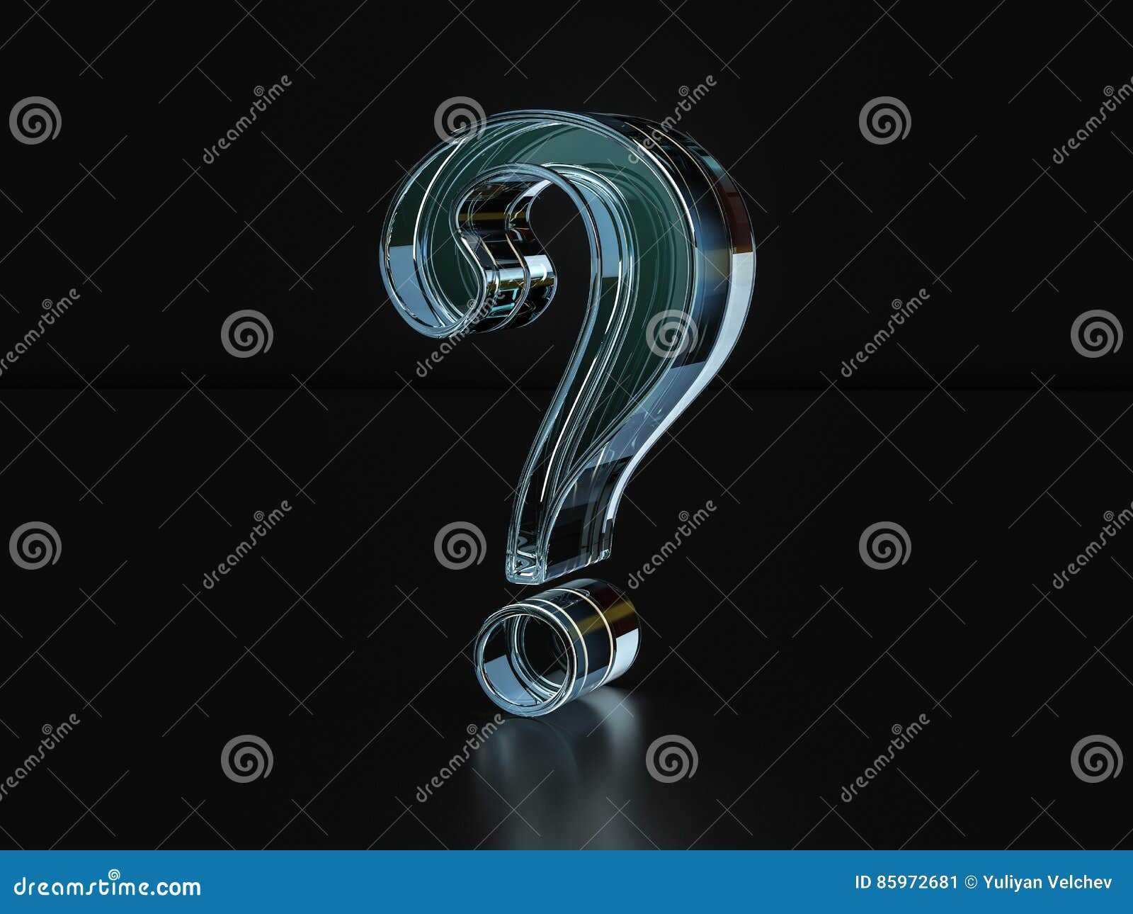 Glass Question Mark Stock Photo | CartoonDealer.com #5756730