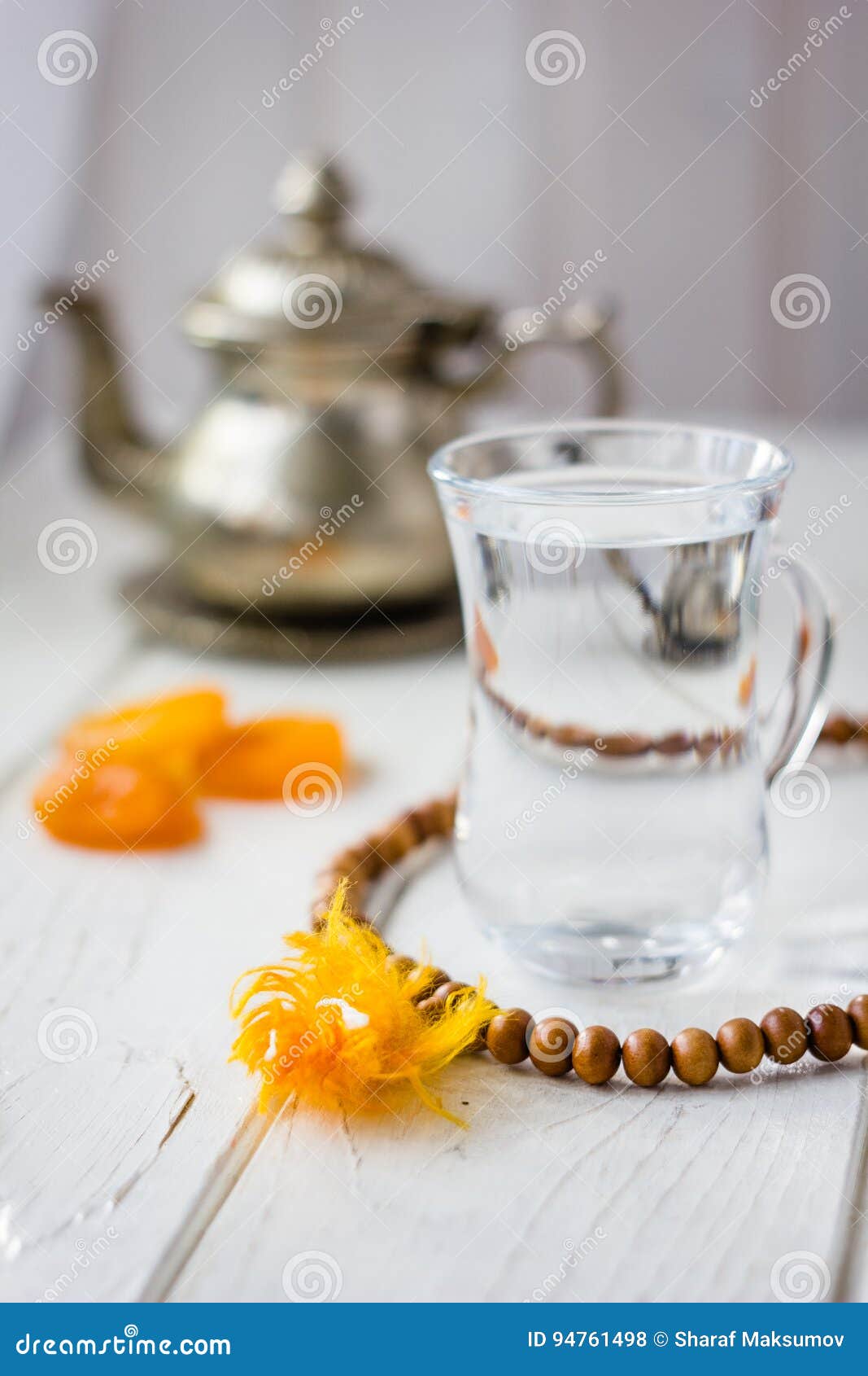 Glass of Ramadan Water for Iftar Time. Stock Photo - Image of drink ...