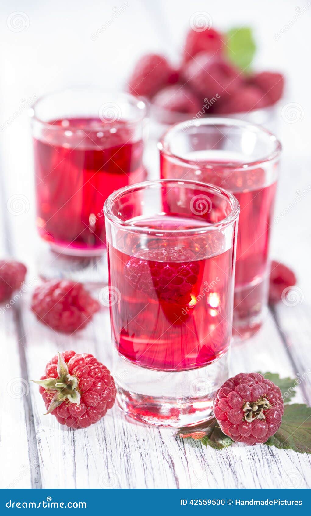Glass with Raspberry Liqueur Stock Photo - Image of raspberries, drinks ...