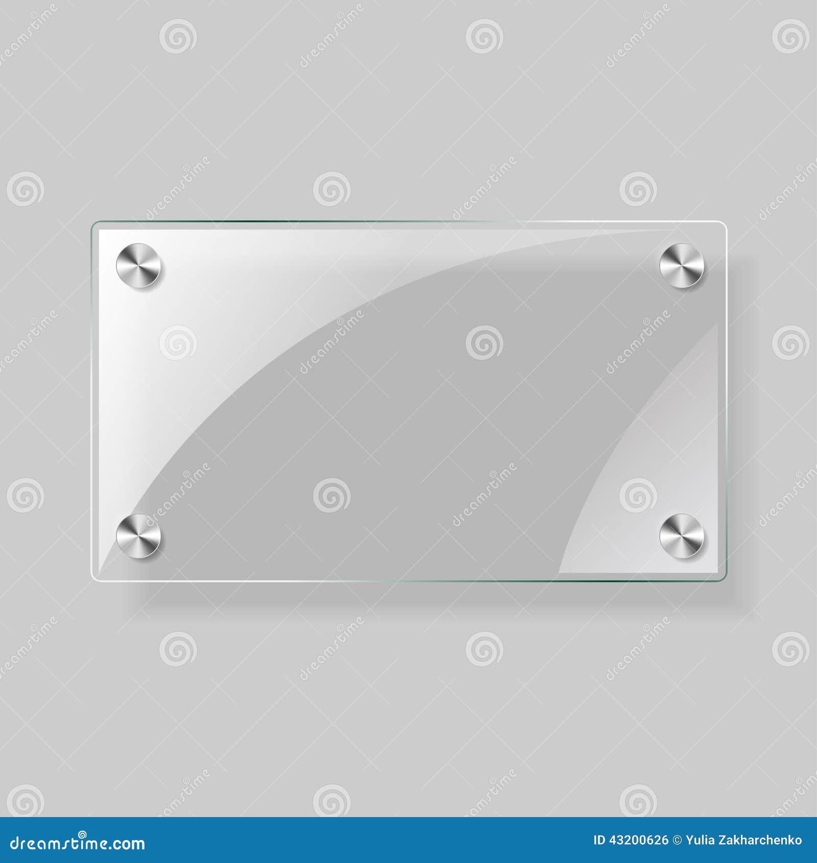 Glass rectangle plane stock vector. Illustration of business - 43200626