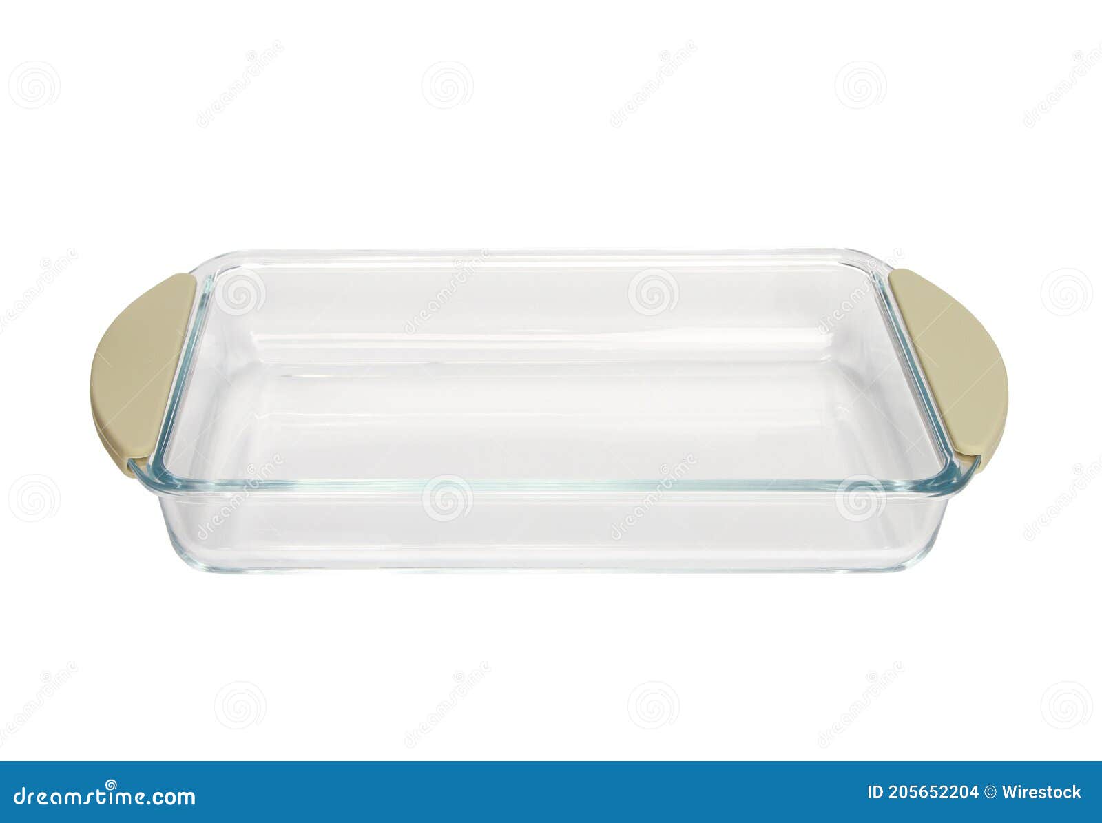 Glass Rectangular Shaped Baking Dish Isolated on a White Background ...