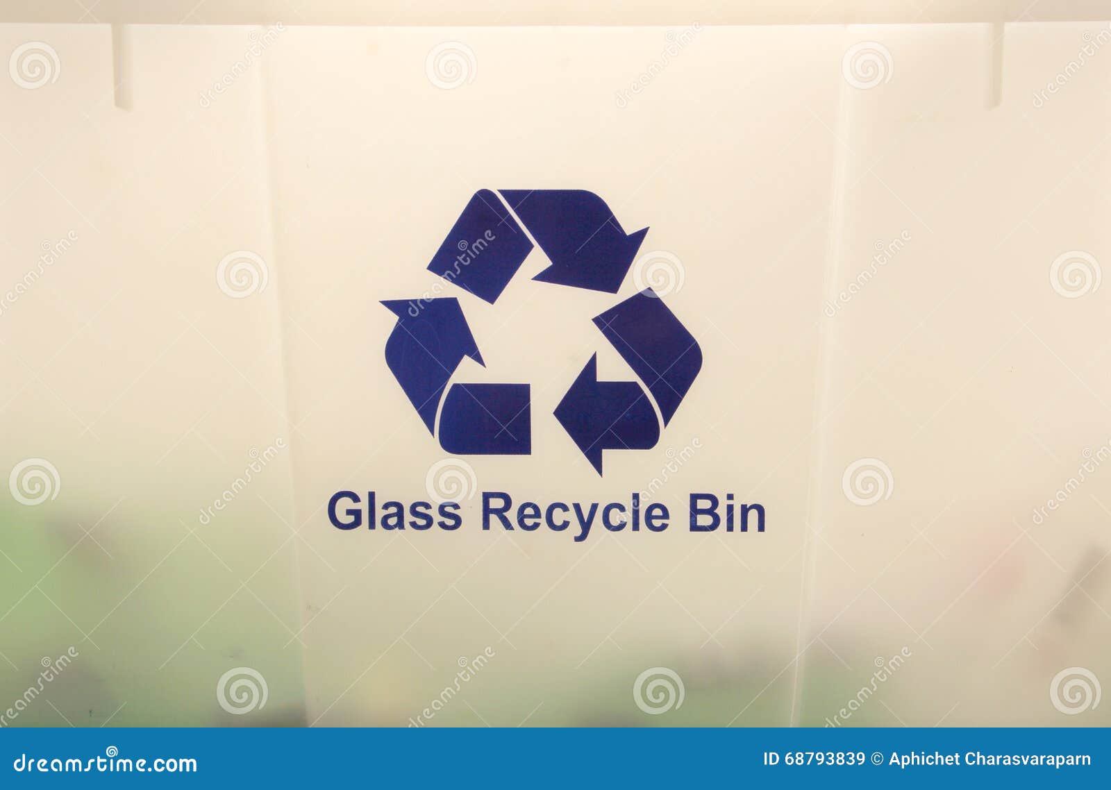 Glass Recycle Bin stock image. Image of paper, garbage - 68793839