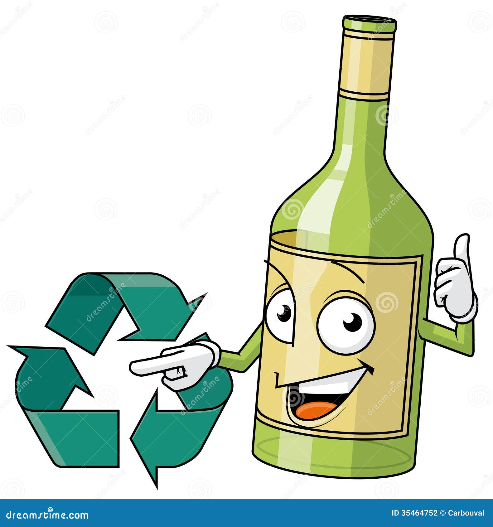 Glass recycle stock illustration. Illustration of smile - 35464752