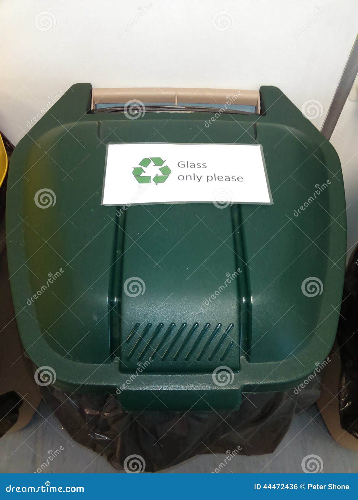Glass recycling bin stock photo. Image of environment - 44472436