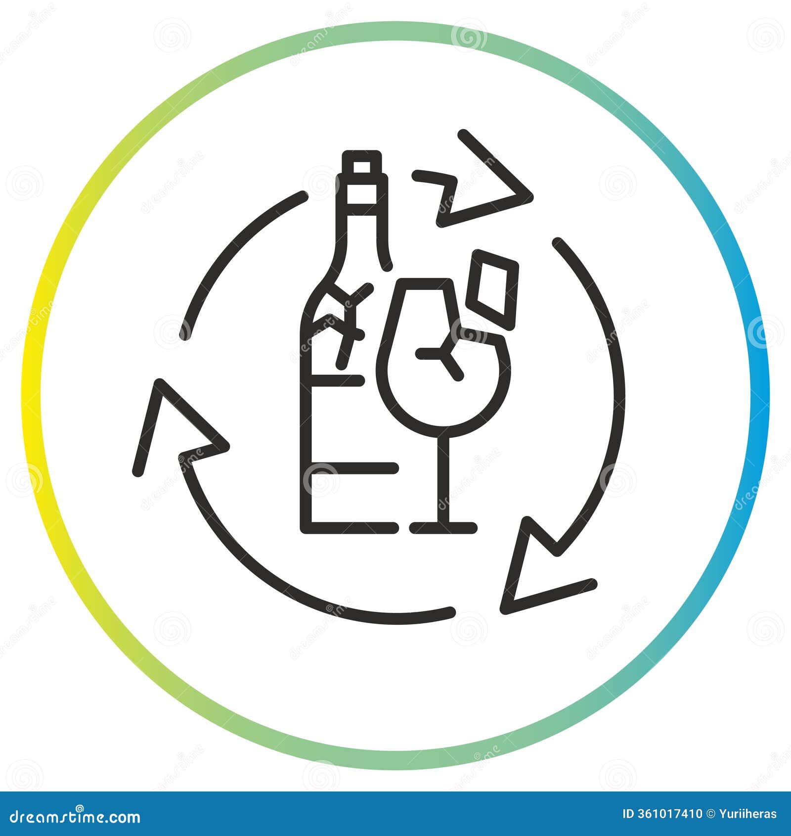 Mix Icon For Waste, Worthless And In Vain Cartoon Vector ...