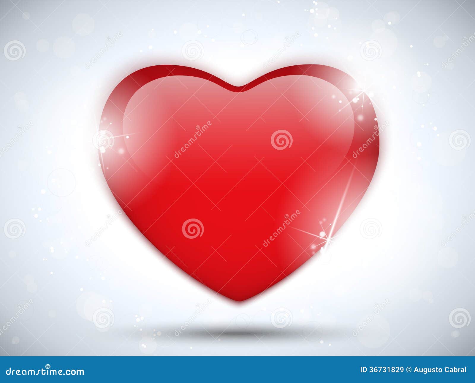 Glass Red Glossy Heart stock vector. Illustration of concept - 36731829