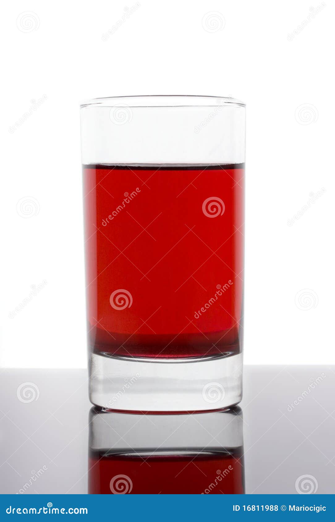 Glass of red liquid. stock photo. Image of liquor, beverage - 16811988