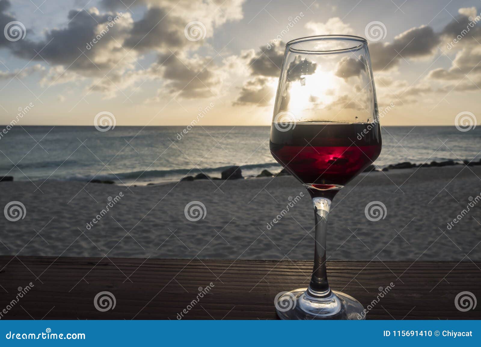 Glass of Red Wine Against Sunset #2 Stock Photo - Image of scenic ...