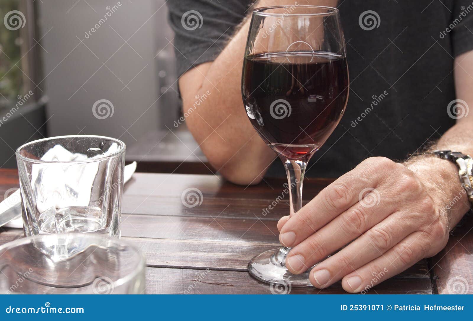 Glass of Red Wine with Hand Stock Image - Image of luxury, enjoyment ...