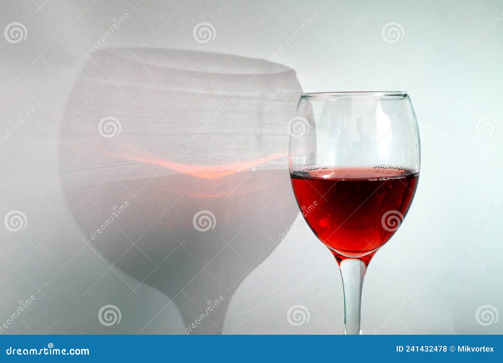Glass of Red Wine with Shadow Stock Photo - Image of wine, decorative ...